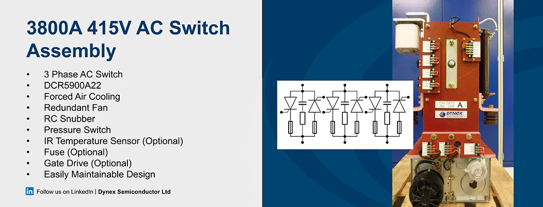 Semiconductor 3800A 415V AC Switch Power Assembly
